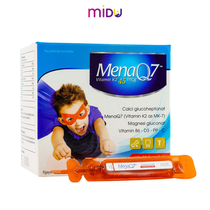 MenaQ7 K2 45mcg 30 ống tăng cường hấp thụ canxi vào xương cho trẻ ...